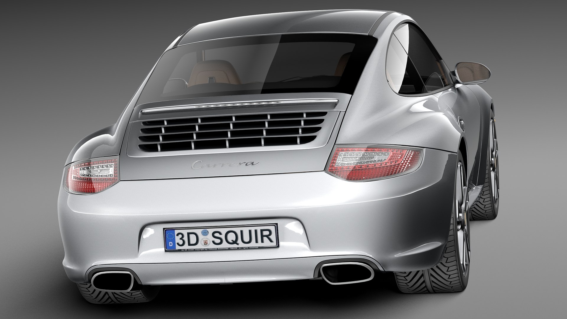 Porsche 911 Carrera 997 3d Model