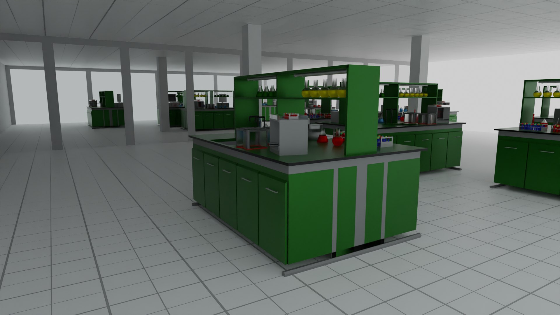 Laboratory 3D Model - TurboSquid 1924038