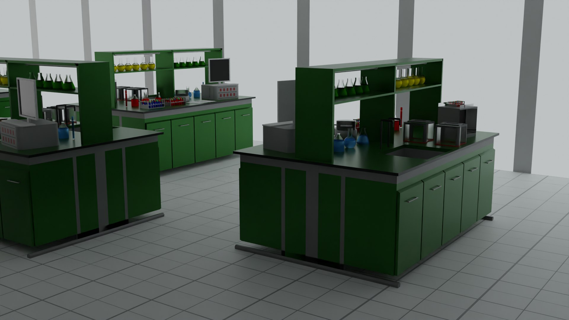 Laboratory 3D Model - TurboSquid 1924038