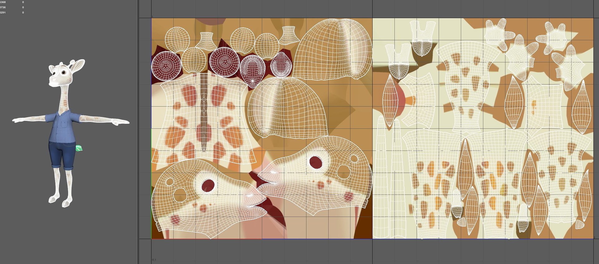 Cartoon Giraffe 3D - TurboSquid 2309425