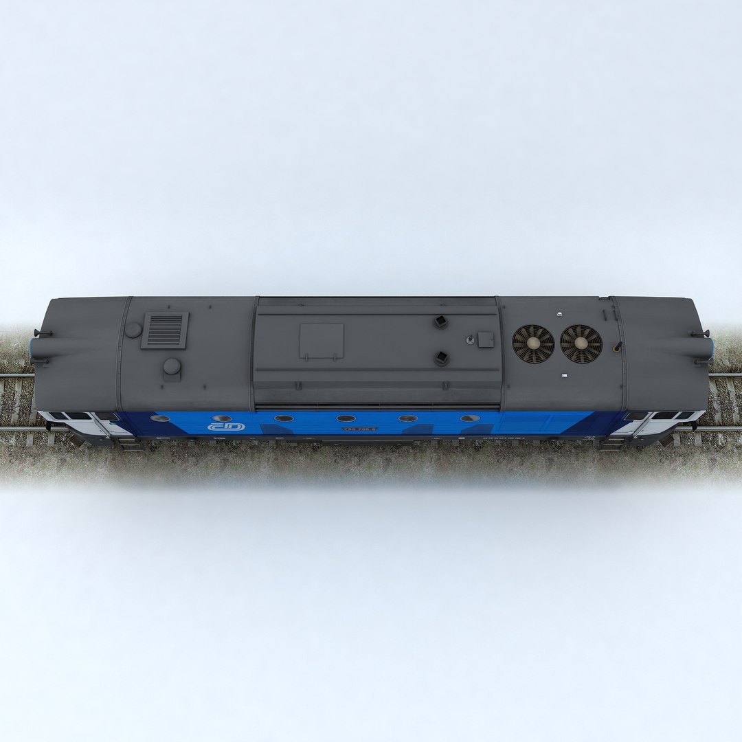 3D Model Train Railroad Locomotive - TurboSquid 1466232
