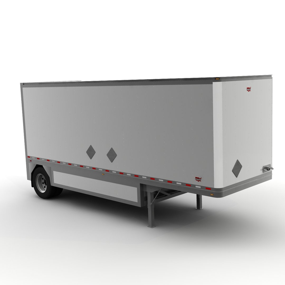 3D Wabash 28ft Van Trailer - TurboSquid 1285008