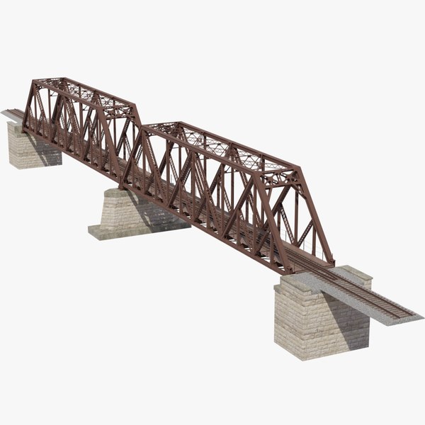 3D Railroad Truss Bridge - TurboSquid 2031649