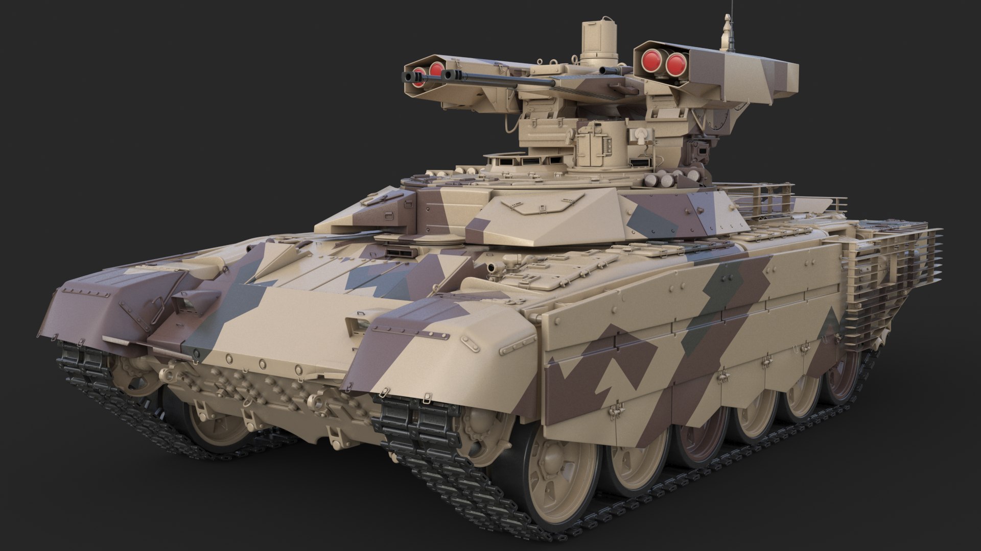 3D Tank Terminator BMP 72 Desert - TurboSquid 2038961