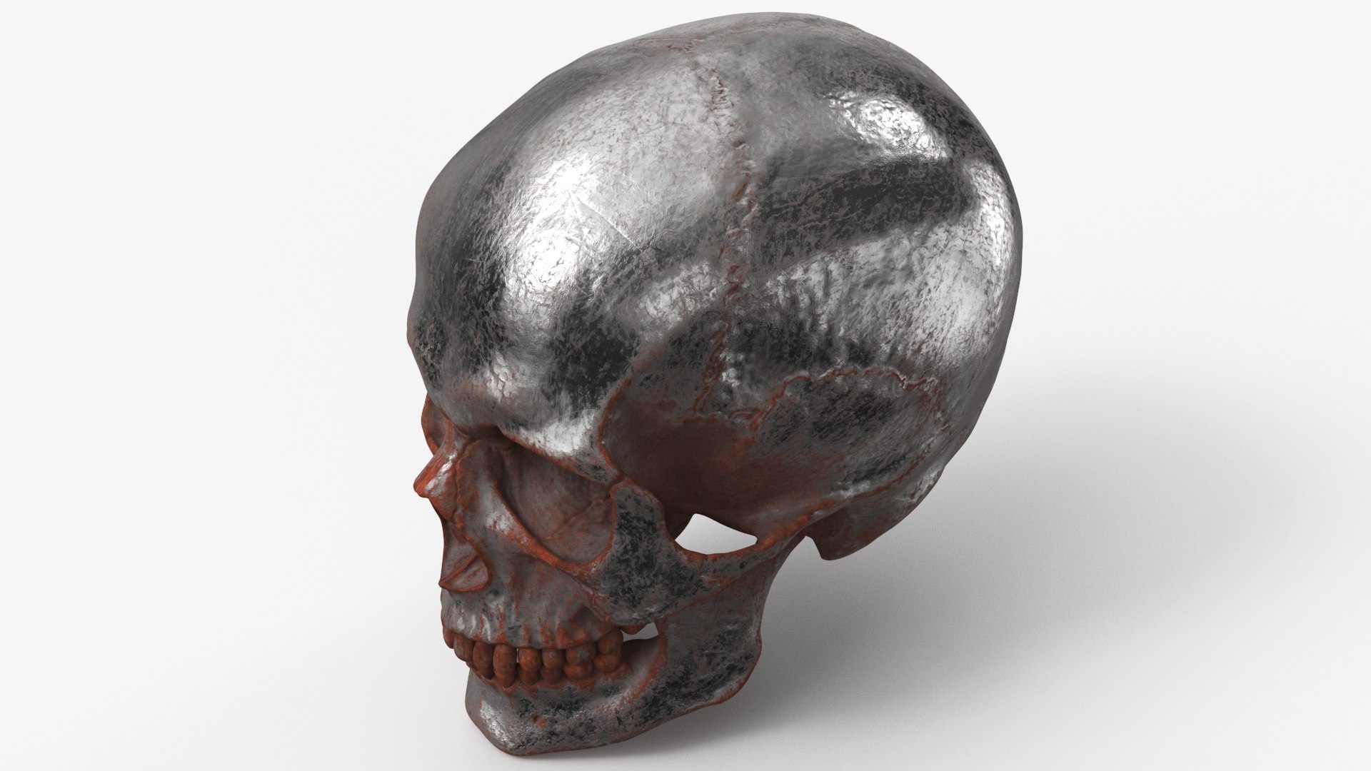 Human Skull Sci-fi Rusty 3D Model - TurboSquid 1987299