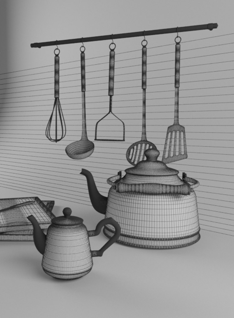 3d model of cookware cook