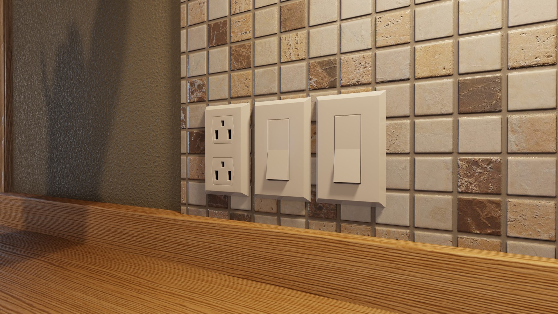 Free 3D Model Usa Wall Socket Light Switch - TurboSquid 1637036