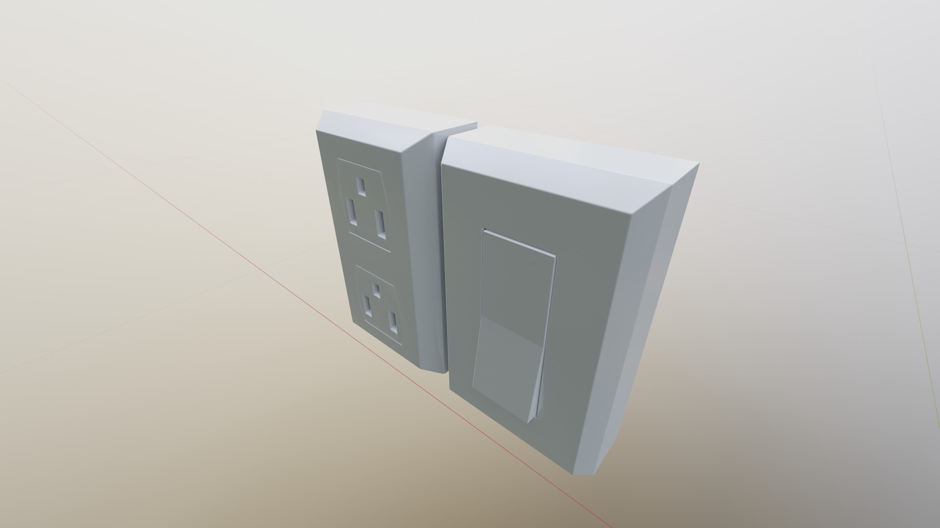 Free 3D Model Usa Wall Socket Light Switch - TurboSquid 1637036