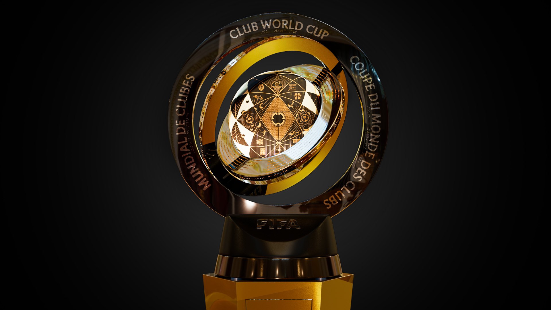 3D Club World Cup Trophy 2025 - PBR - Animated - Printable Model ...