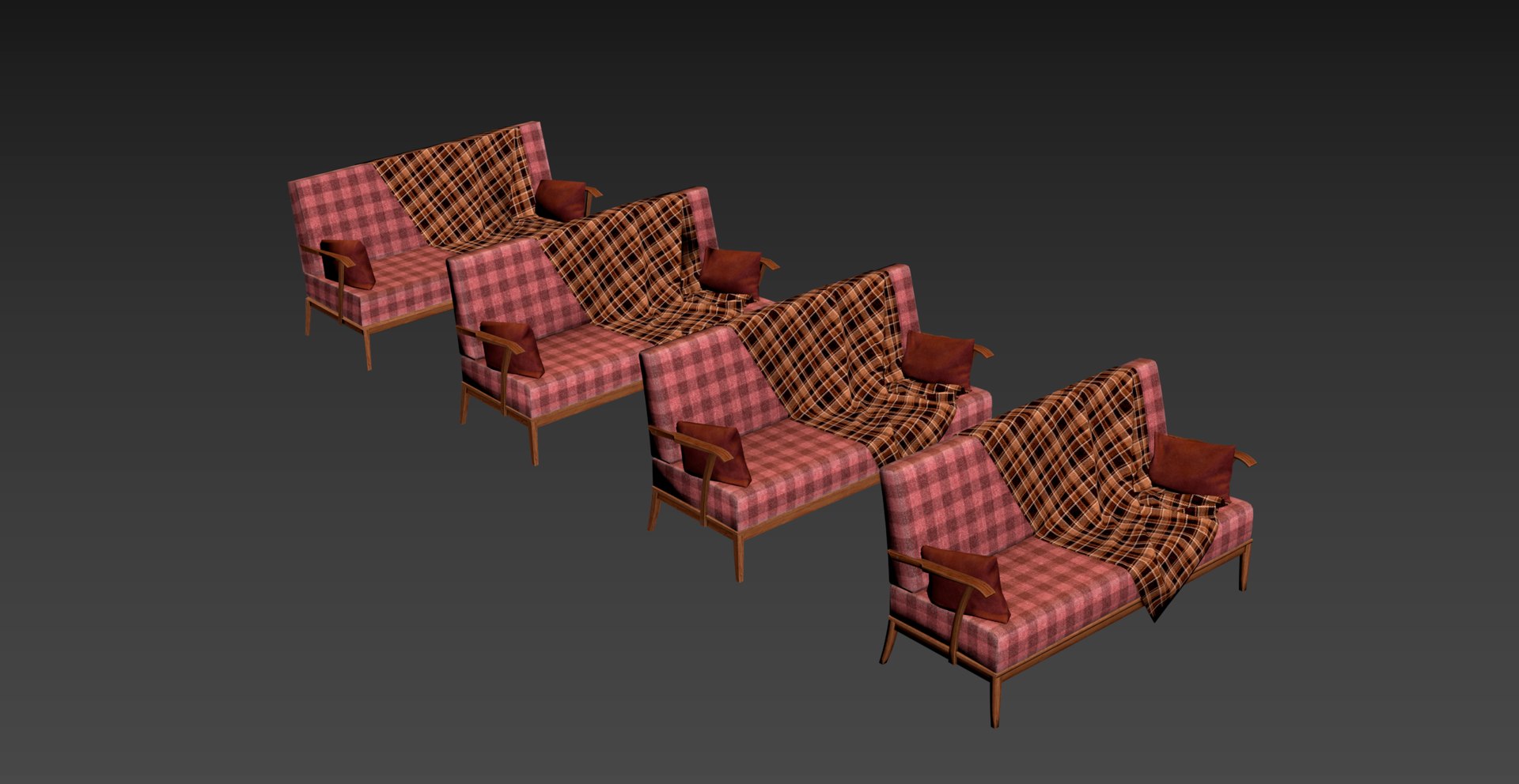 3D Soviet Sofa Model - TurboSquid 1587804