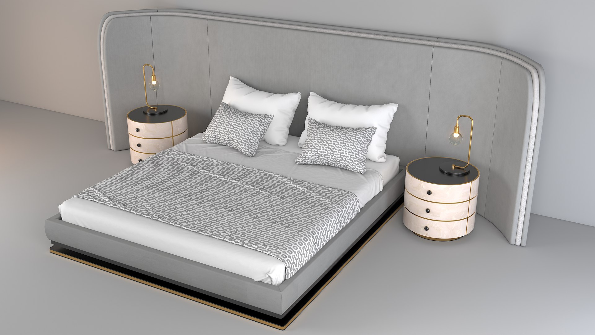 Bed Model - TurboSquid 1884447