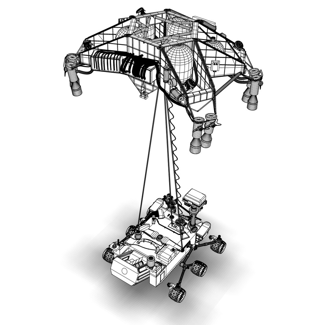 Max Msl Curiosity Skycrane Land Rover