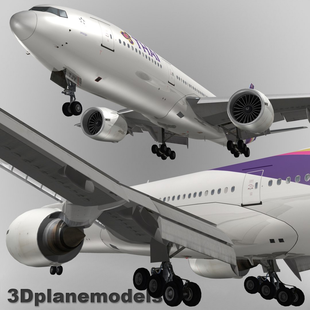boeing 777-200er 3d 3ds