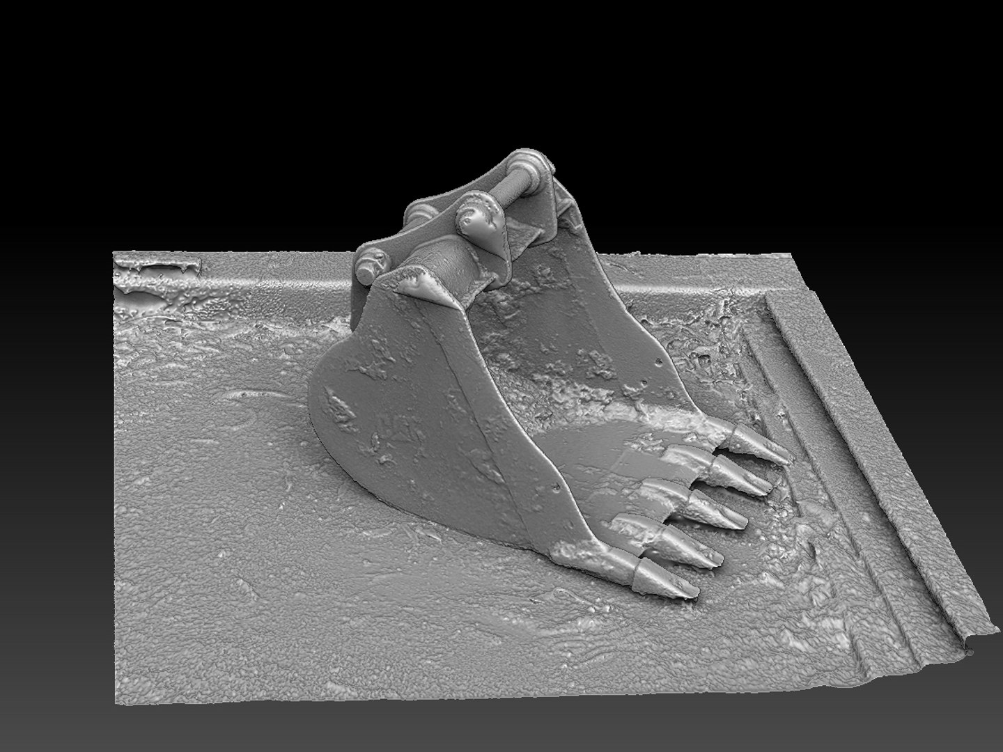 backhoe bucket 3d model