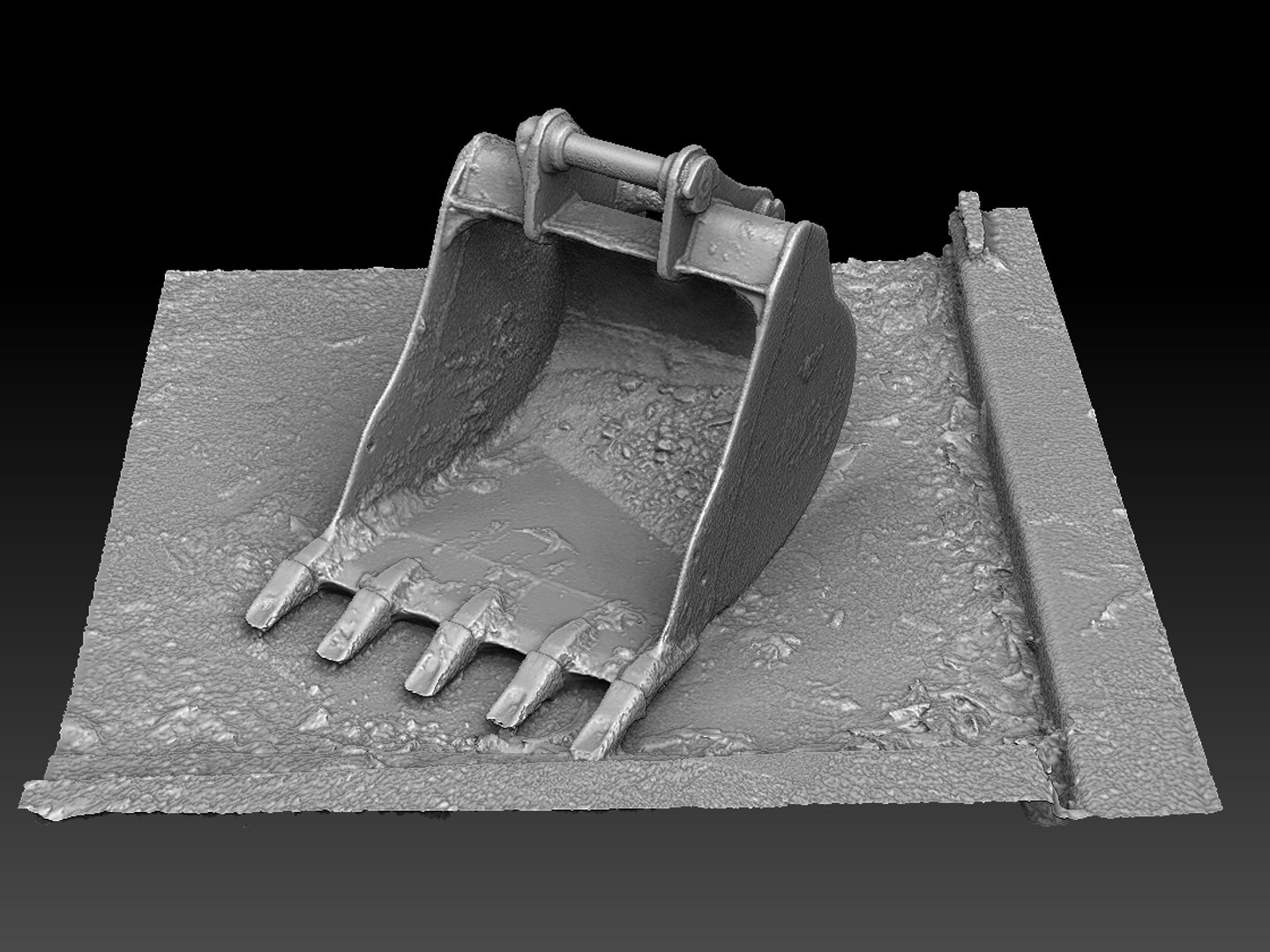 backhoe bucket 3d model