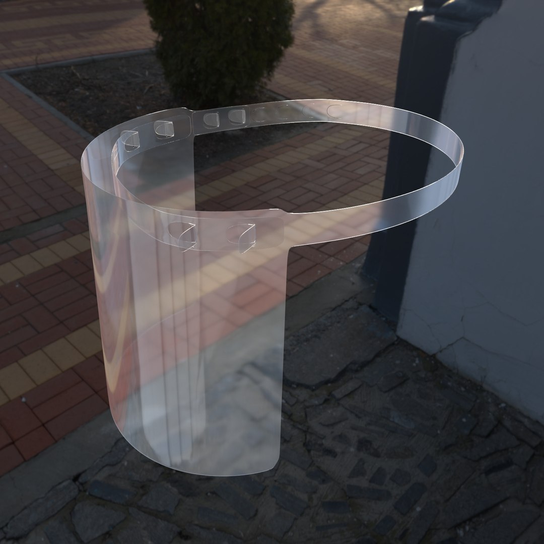 Face shield 3D - TurboSquid 1603516