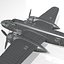 3d B25 Michell Bomber Wwii Aircraft