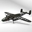 3d B25 Michell Bomber Wwii Aircraft