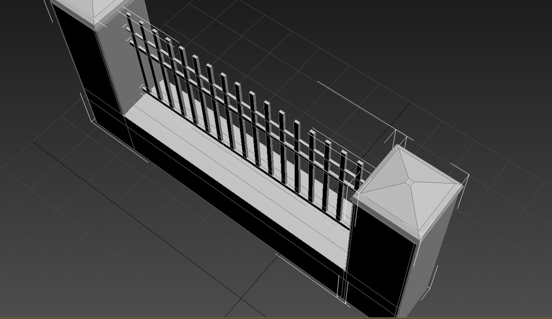 Low-poly Fences Max