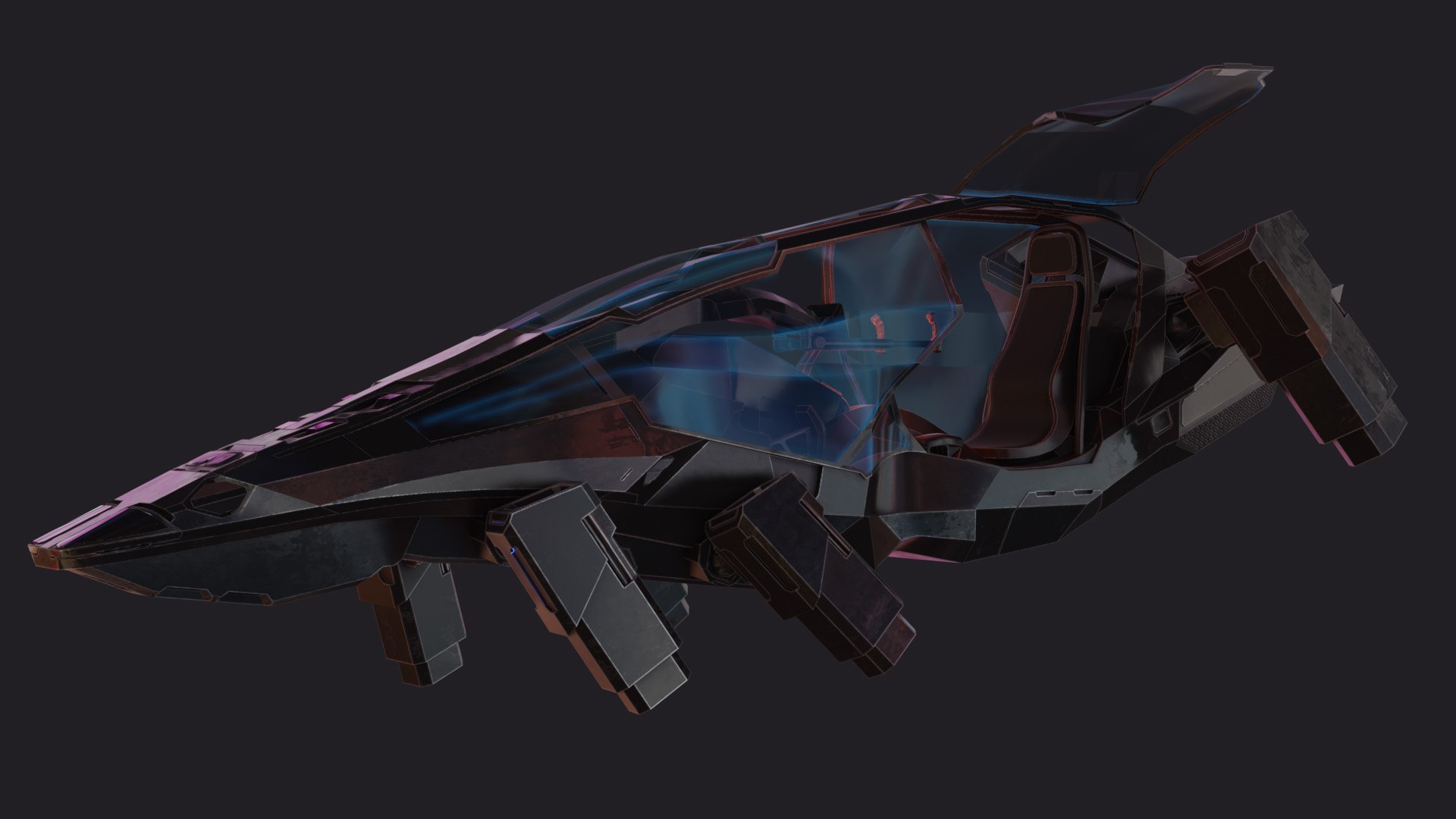 Sci Fi Hover Bike 3D Model - TurboSquid 2052914