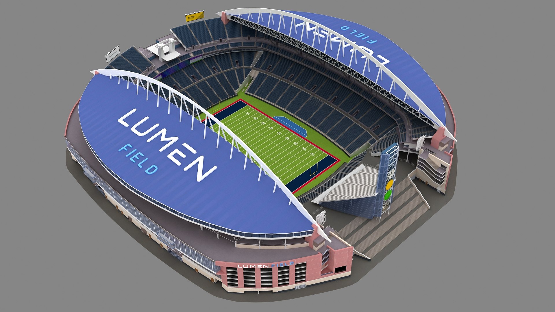 3D Lumen Field Stadium Seattle Washington - TurboSquid 2303297