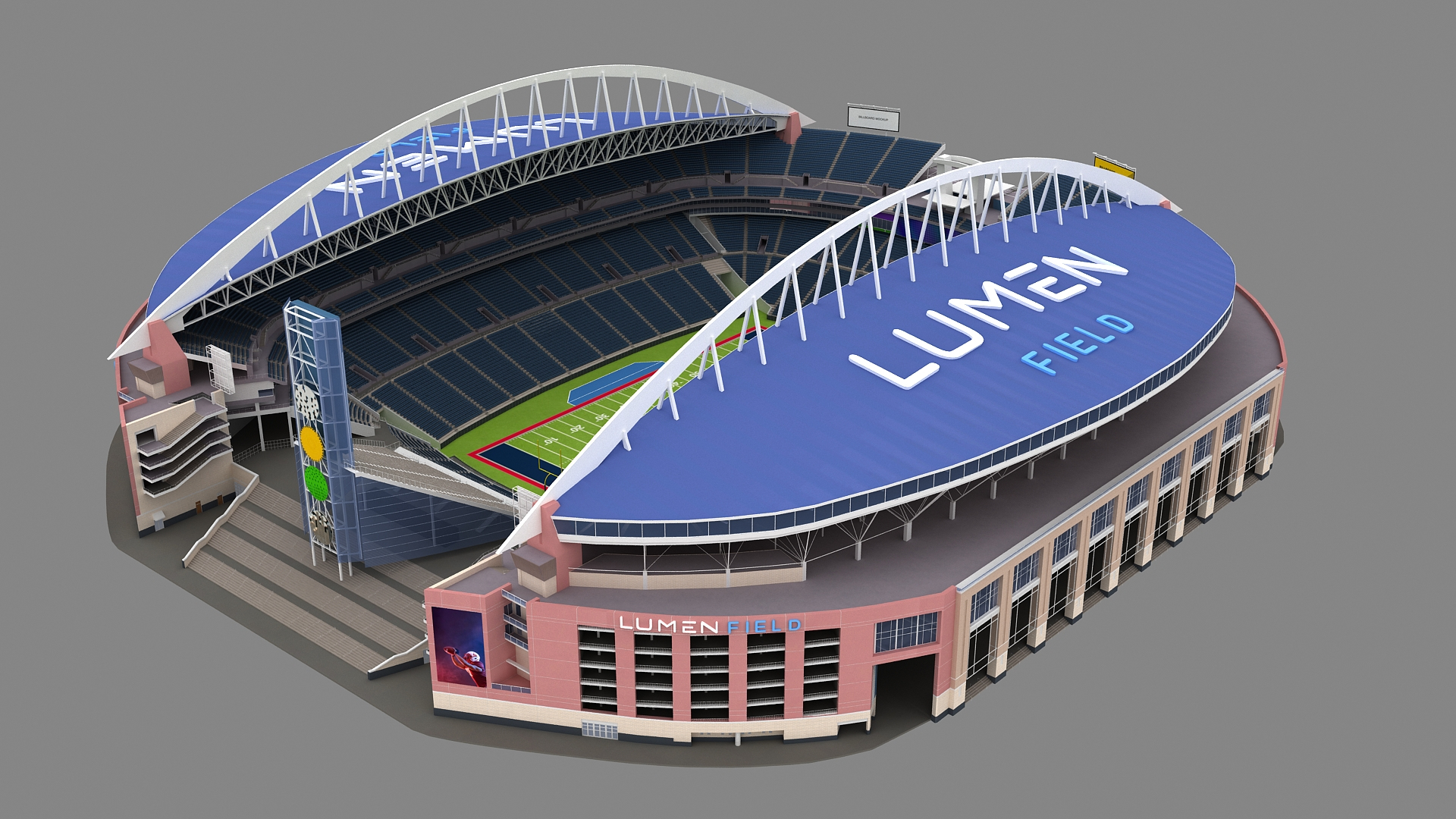 3D Lumen Field Stadium Seattle Washington - TurboSquid 2303297
