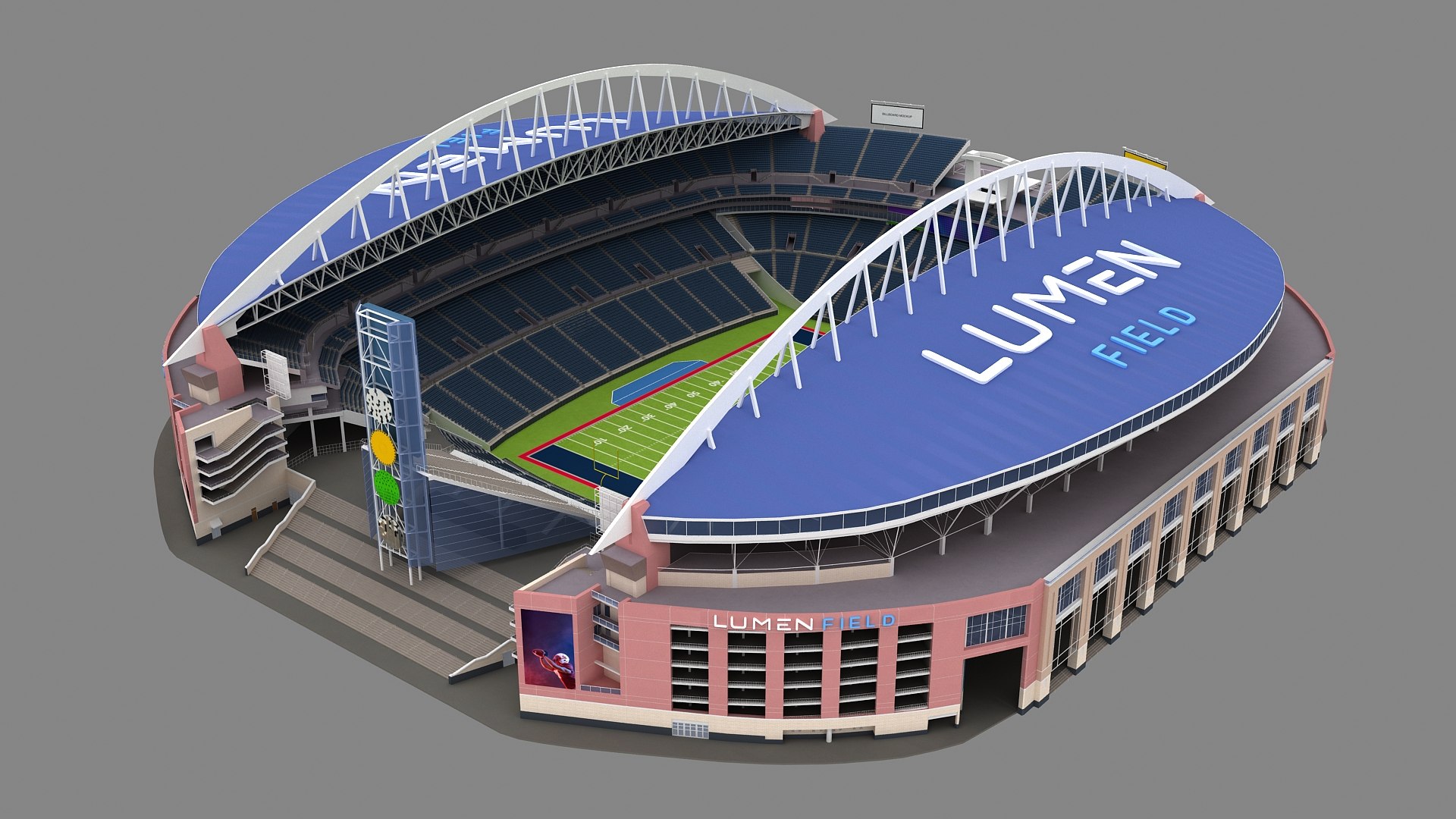 3D Lumen Field Stadium Seattle Washington - TurboSquid 2303297