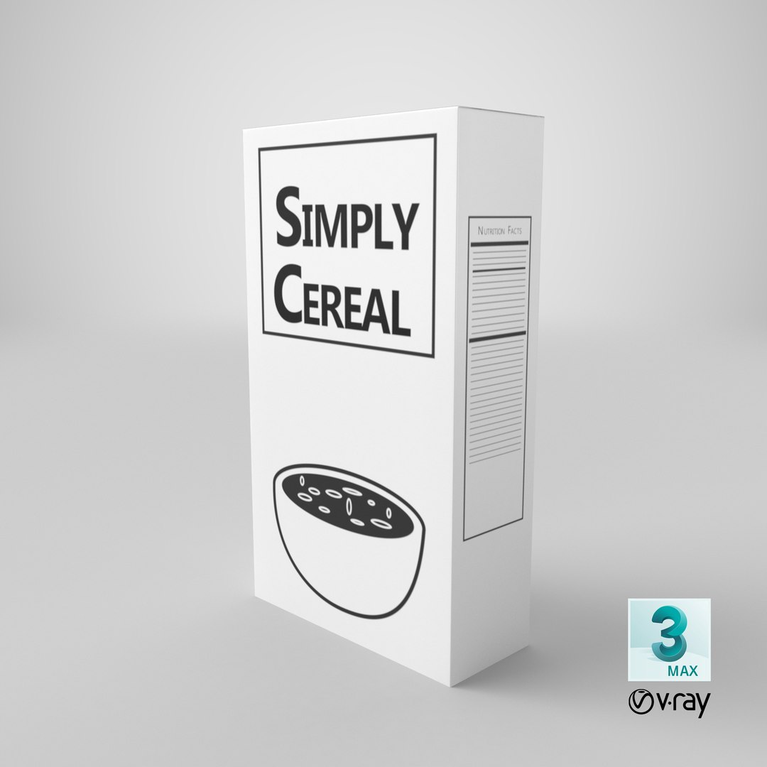 3D cereal - TurboSquid 1394636