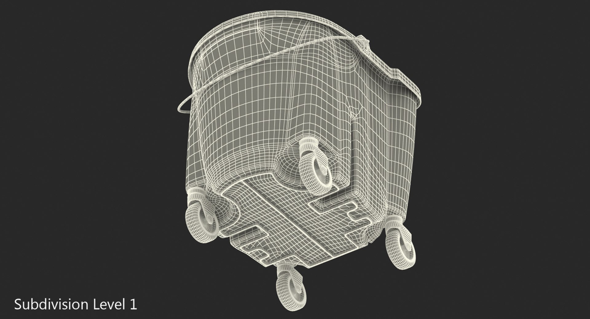 3D Bucket Trolley Model - TurboSquid 1259586