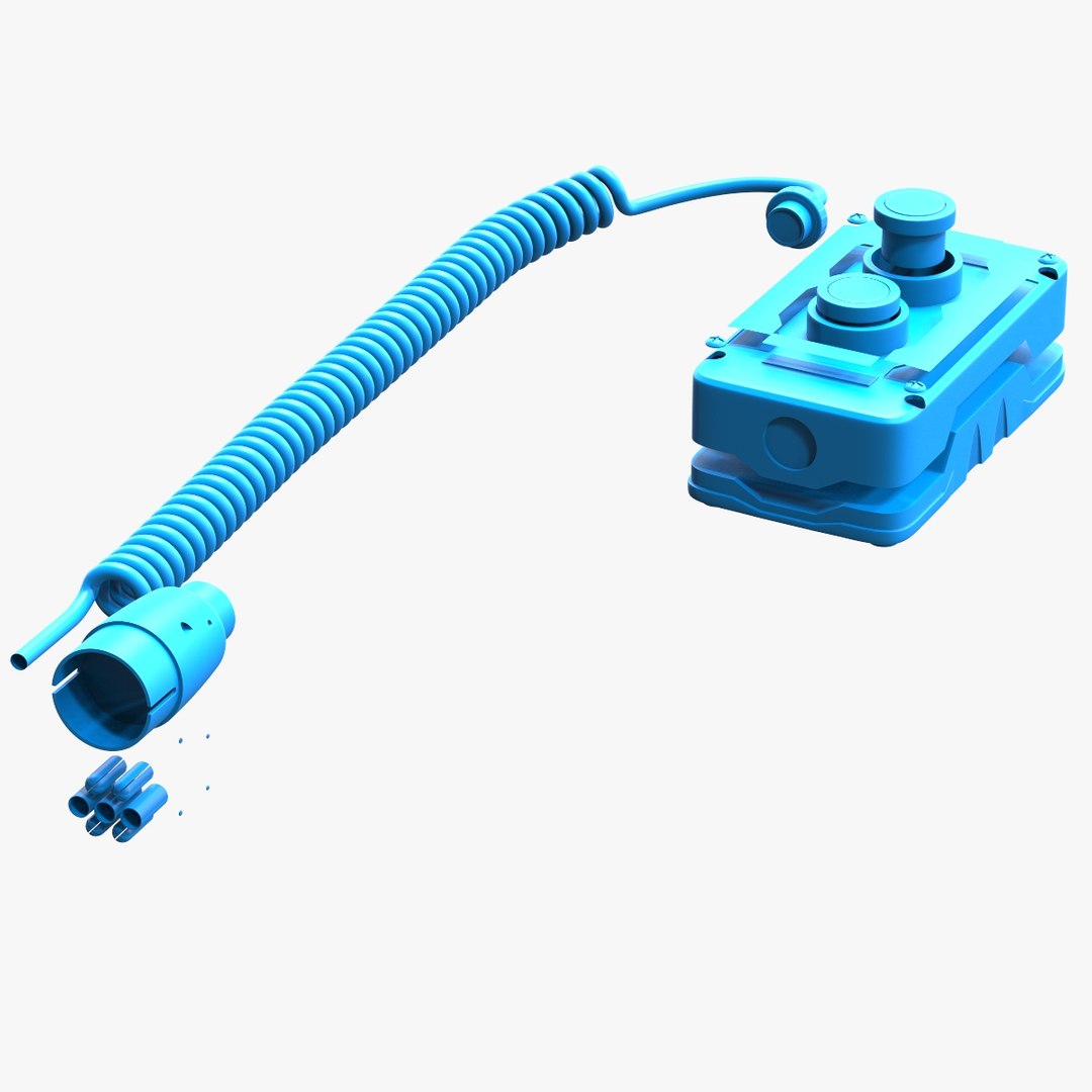 3D remote control 2 buttons model - TurboSquid 1164040