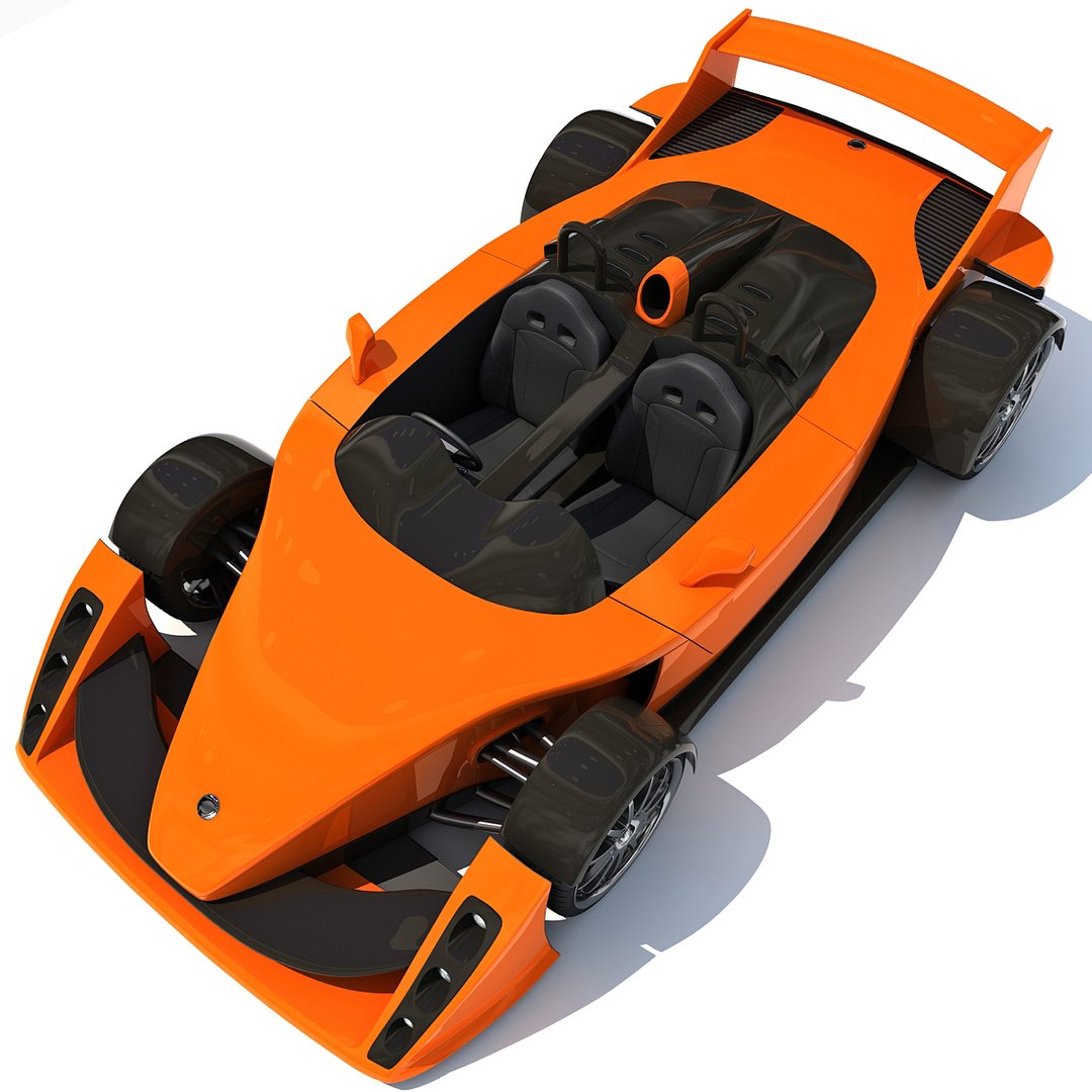 hulme canam supercar car 3d model