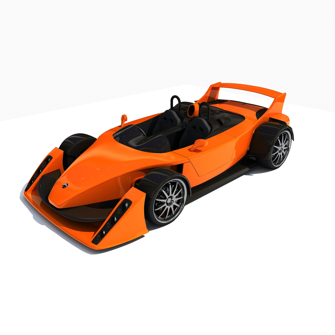 hulme canam supercar car 3d model
