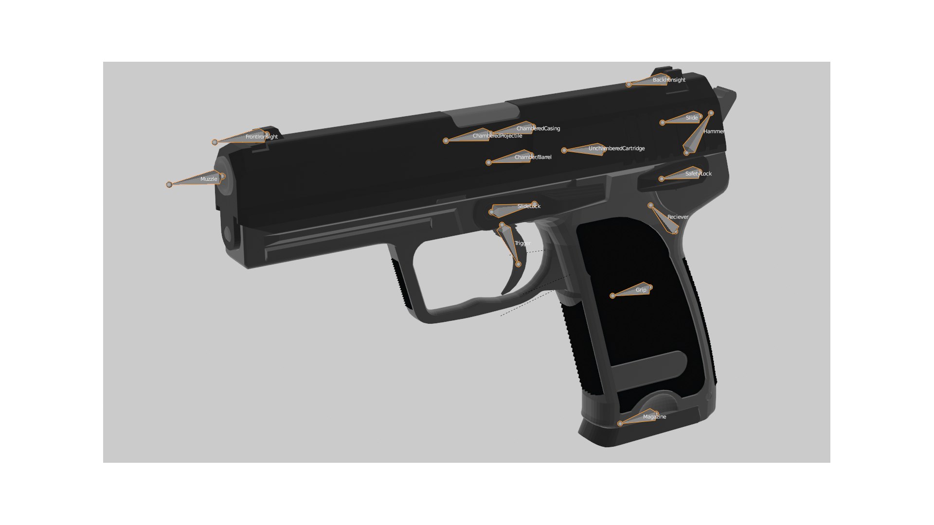 3D Model HK USP 3D Model - Includes Rigged Model - TurboSquid 1921071