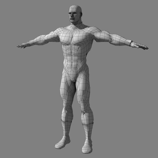 3d model of man superhero costume
