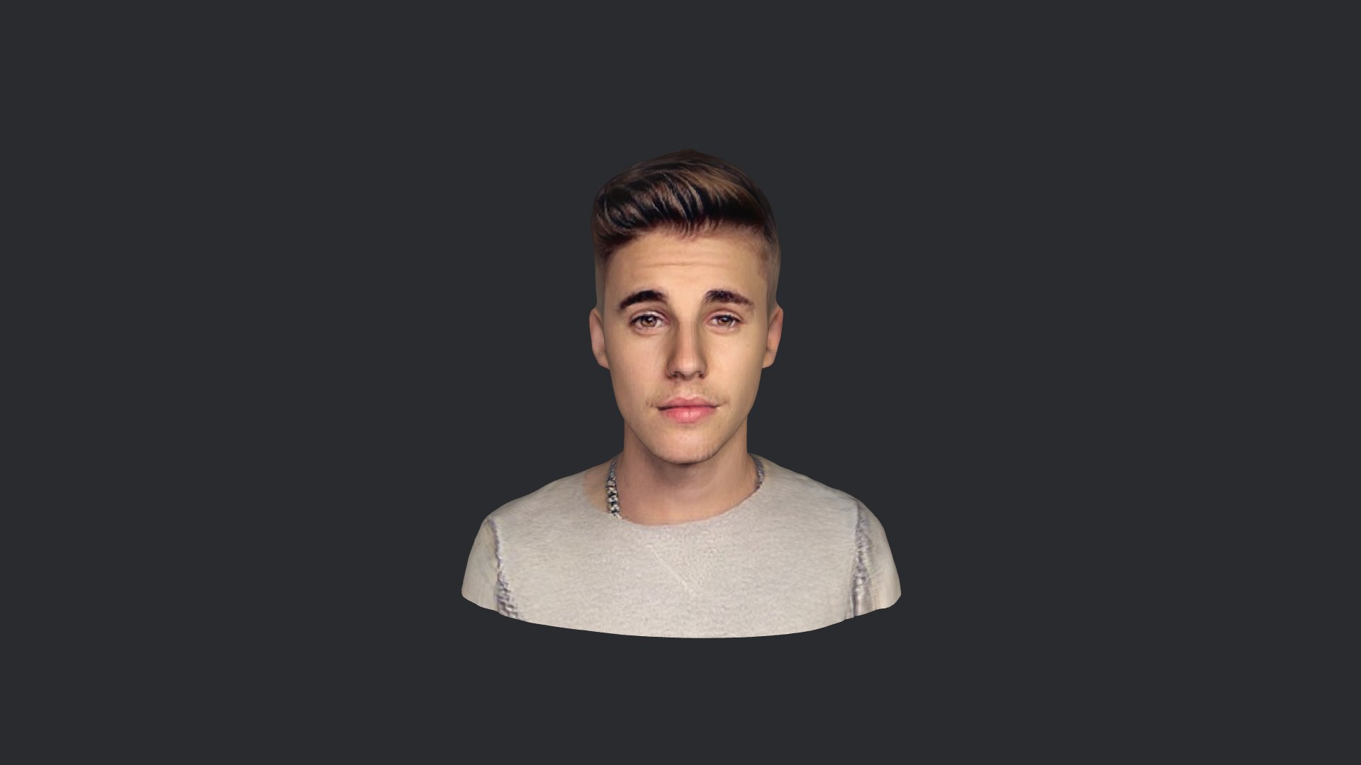 Justin Bieber-Realistic Bust Head Ready Model - TurboSquid 1874055