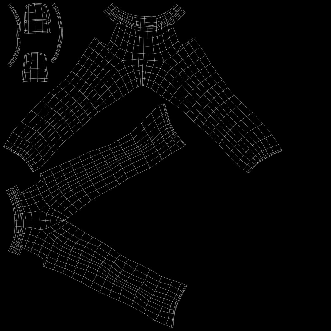 Men Cyberpunk Long Pants 3D Model - TurboSquid 1962247