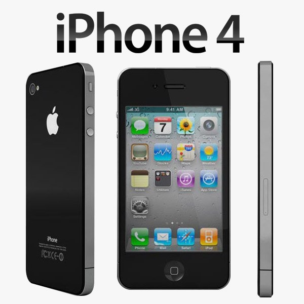 apple iphone 4 3d model