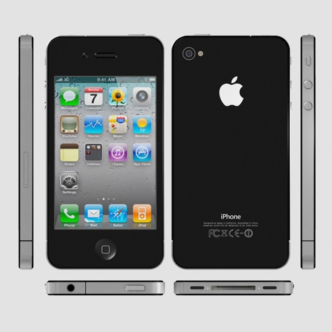 Apple Iphone 4 3d Model
