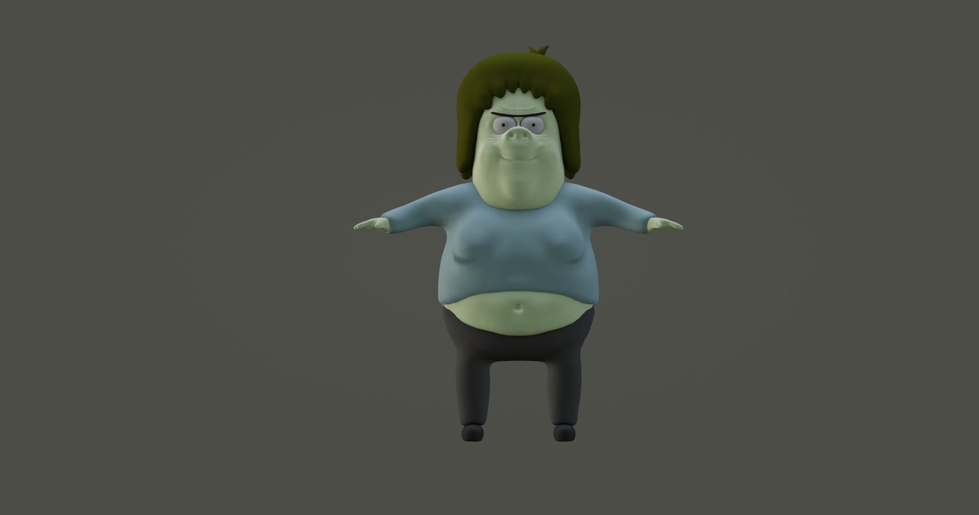 Muscle Man Regular Show Rigged 3D model 3D-Modell - TurboSquid 2106393
