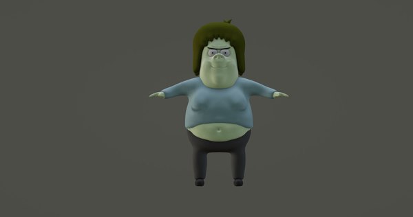 Muscle Man Regular Show Rigged 3D model 3D-Modell - TurboSquid 2106393