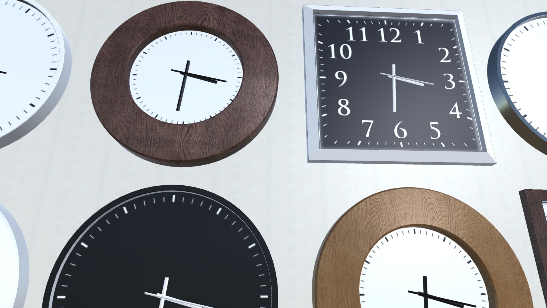 Unity Clocks 3d Model