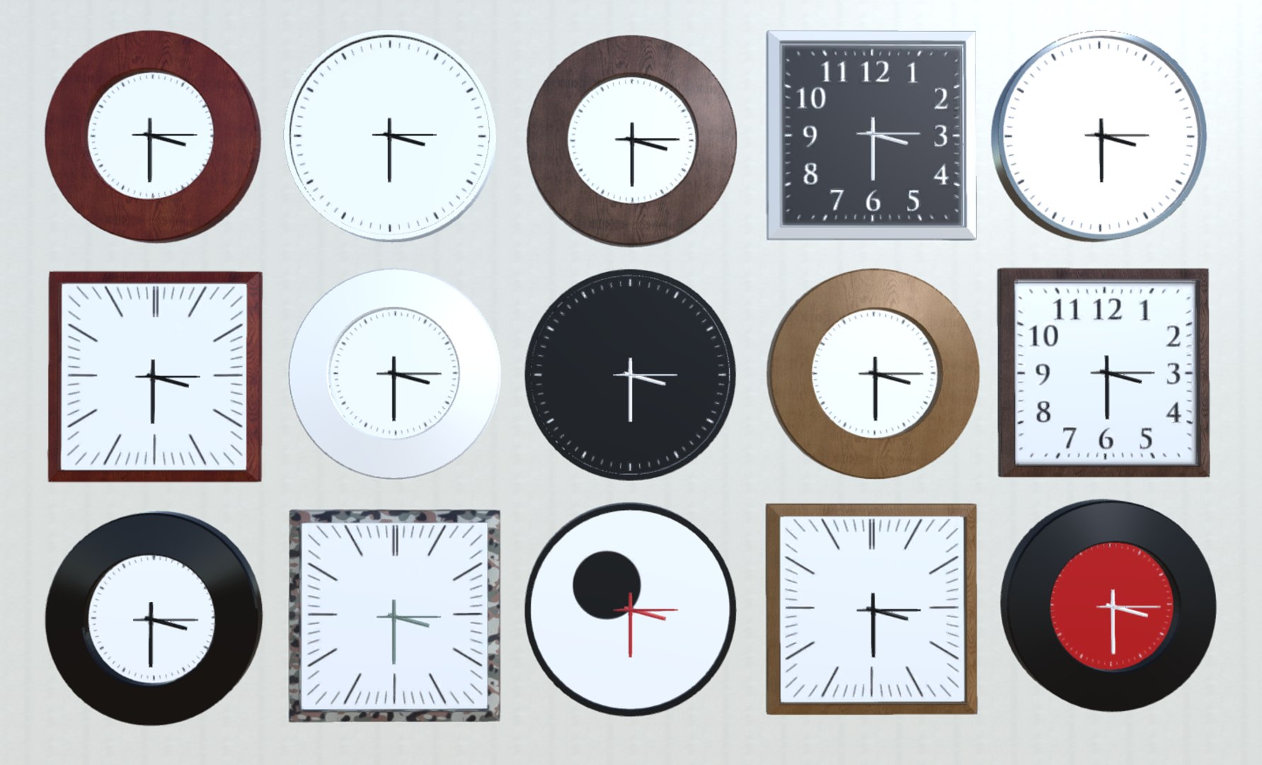 Unity Clocks 3d Model