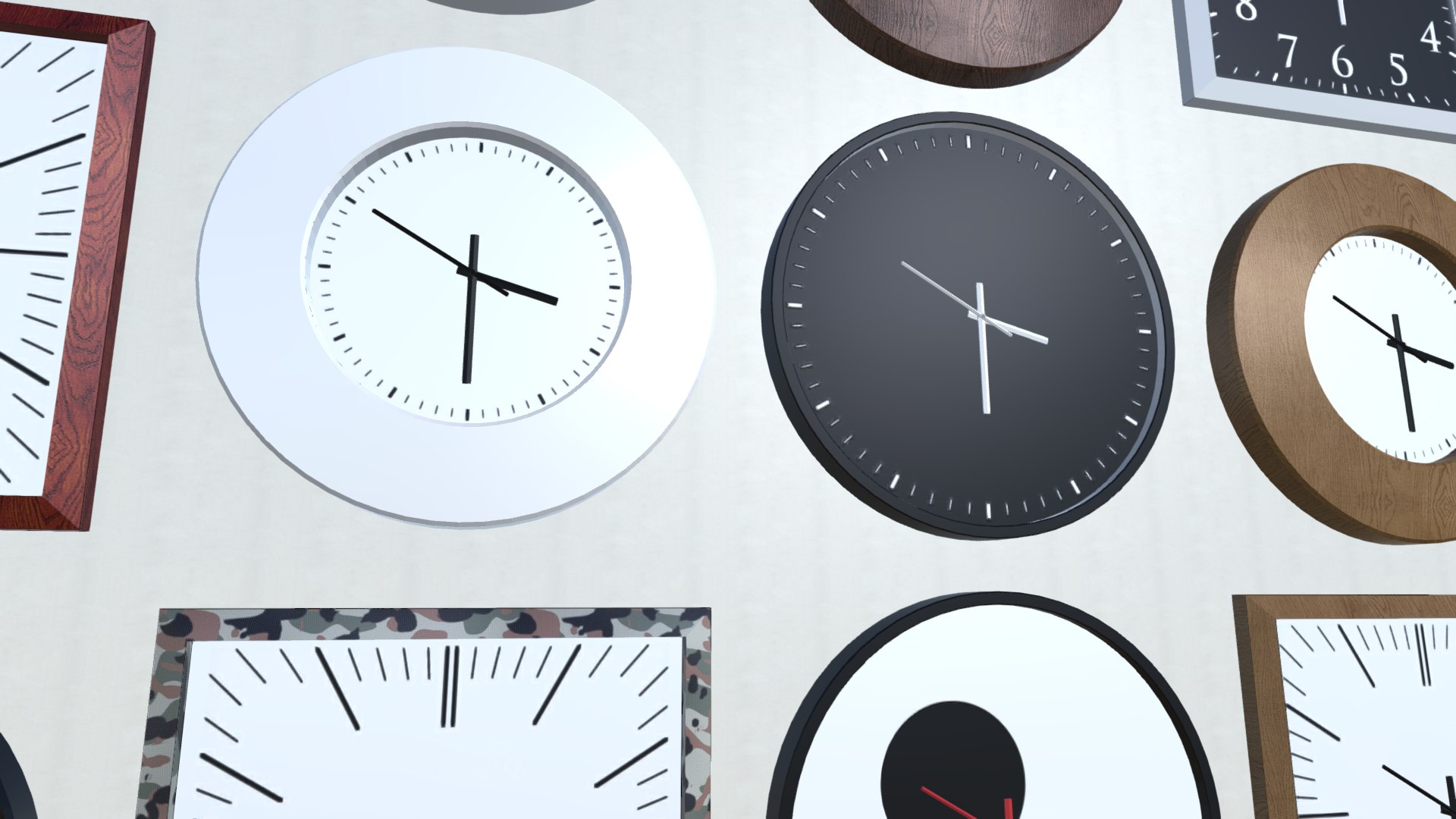 Unity Clocks 3d Model