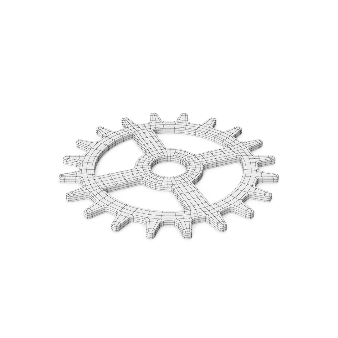 3D Gold Gear - TurboSquid 2029164