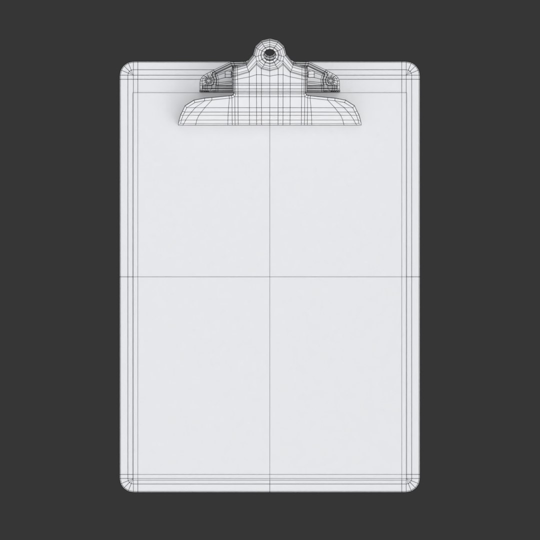 Board Clipboard 3D Model - TurboSquid 1701244