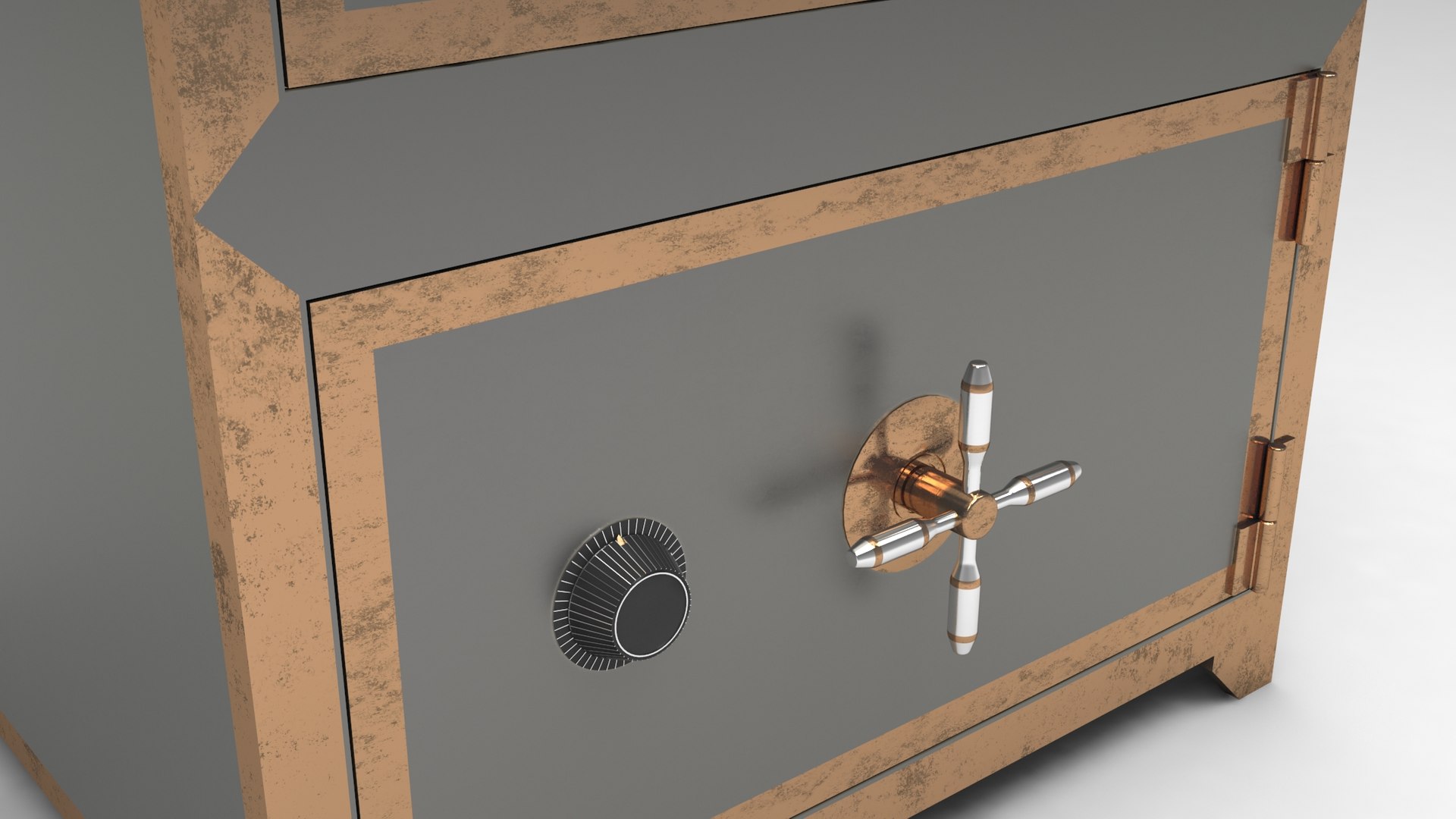 Steel safe 3D model - TurboSquid 1619601