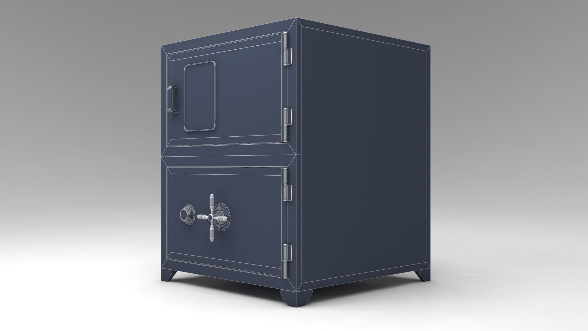 Steel safe 3D model - TurboSquid 1619601