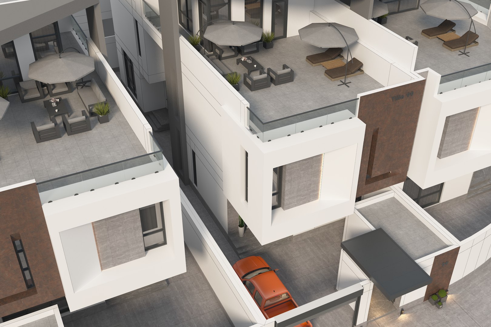 3D Residential Villas Complex 3dmax design project - TurboSquid 2057016