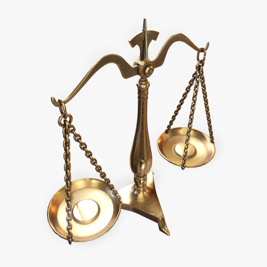 Balance scale 3D model - TurboSquid 1741322