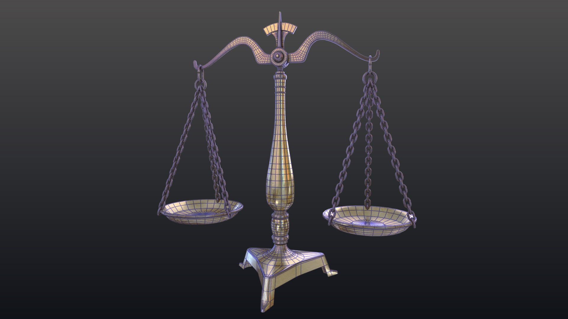 Balance Scale 3D Model - TurboSquid 1741322